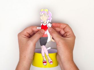 Print & Cut: DIY Paper Doll with 5 Outfits | My Poppet Makes