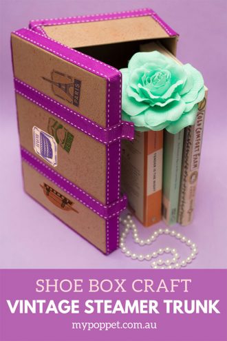 Shoe Box Craft - Make a Vintage Trunk Storage Box | My Poppet Makes