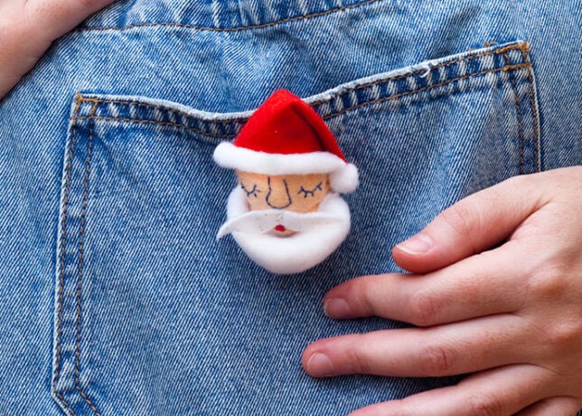 Make this Adorable Santa Brooch for Christmas | My Poppet Makes