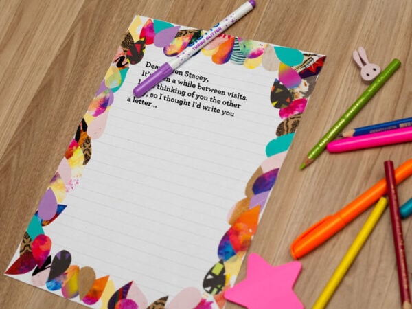 DIY Collage Letter Writing Paper Stationery Set | My Poppet Makes