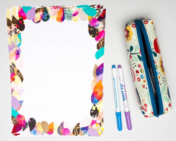 DIY Collage Letter Writing Paper Stationery Set | My Poppet Makes