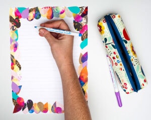 DIY Collage Letter Writing Paper Stationery Set | My Poppet Makes