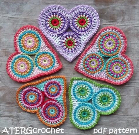15 Crochet Heart Patterns to make this Valentine's Day | My Poppet Makes