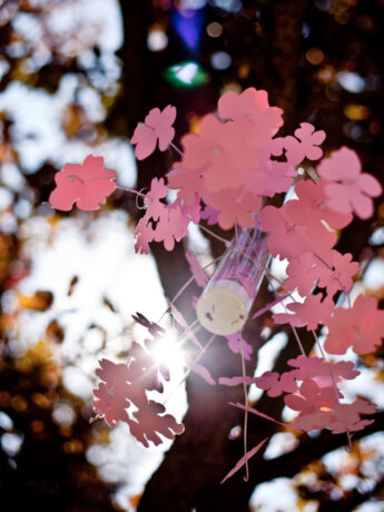 DIY Paper Cherry Blossom Mobile & Lantern | My Poppet Makes