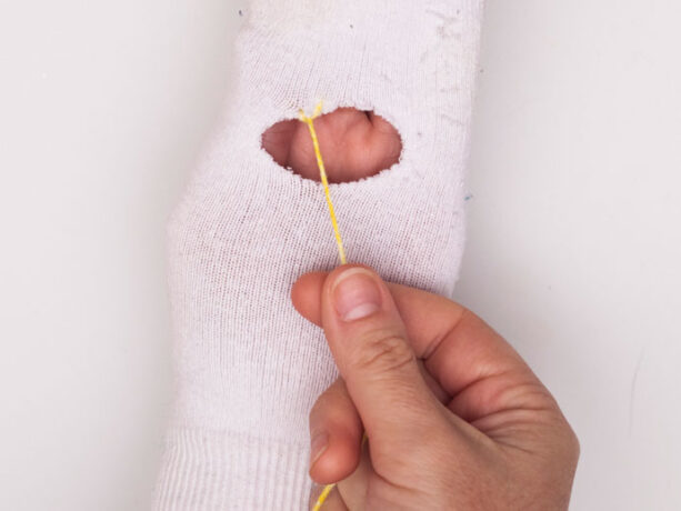 How to Darn Large Holes in Socks | My Poppet Makes