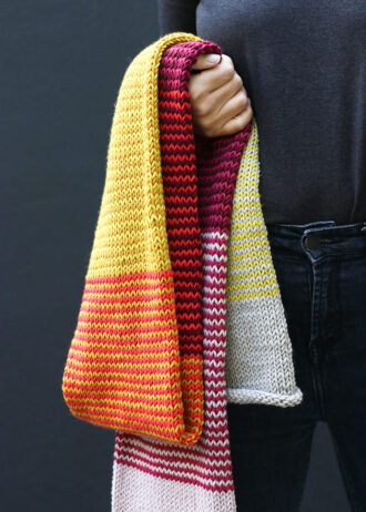 Mini Stripes Scarf Knitting Pattern | My Poppet Makes