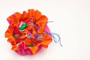 Round Drawstring Bag Sewing Pattern - with Pockets! | My Poppet Makes