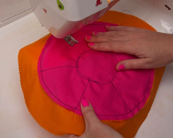 Round Drawstring Bag Sewing Pattern - with Pockets! | My Poppet Makes