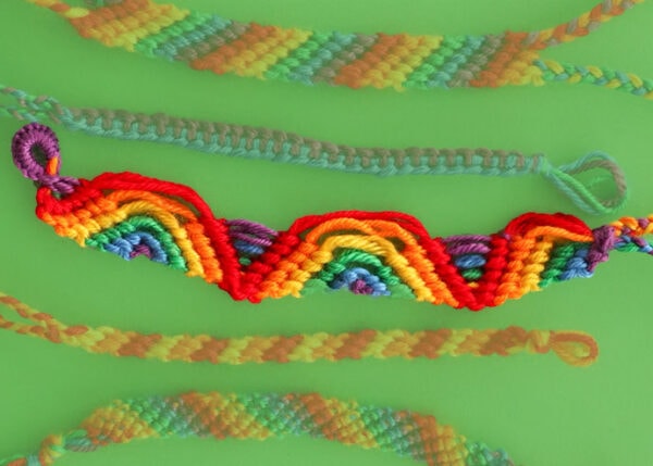 Kids Craft: Rainbow Friendship Bracelets | My Poppet Makes