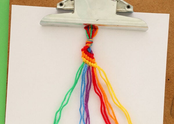 Kids Craft: Rainbow Friendship Bracelets | My Poppet Makes