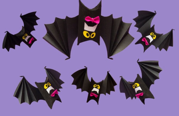 Halloween Craft: Toilet Paper Roll Bat | My Poppet Makes
