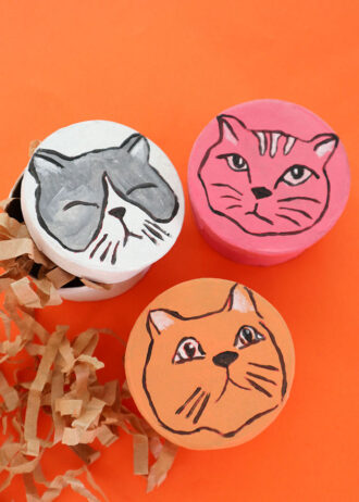 Hand Painted Cat Gift Boxes - For Cat Lovers! | My Poppet Makes