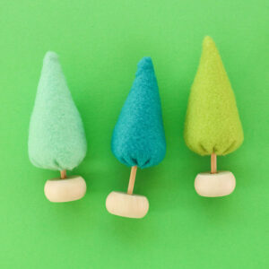 Mini Felt Trees - Make a Tiny Christmas Forest | My Poppet Makes