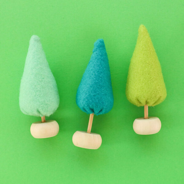 Mini Felt Trees - Make a Tiny Christmas Forest | My Poppet Makes