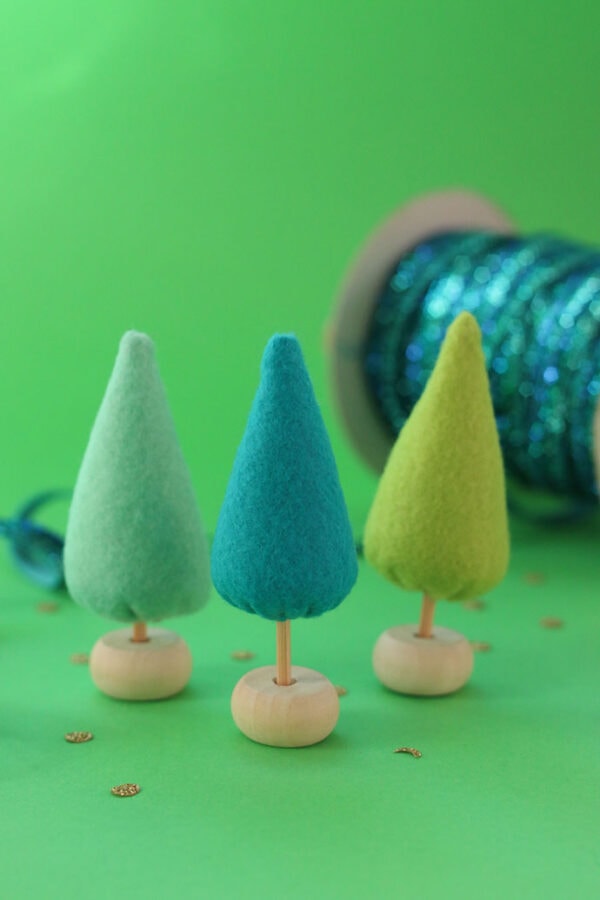 Mini Felt Trees - Make a Tiny Christmas Forest | My Poppet Makes