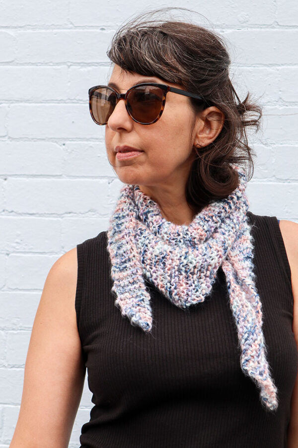 Lazy Days Mini Shawl Knitting Pattern | My Poppet Makes