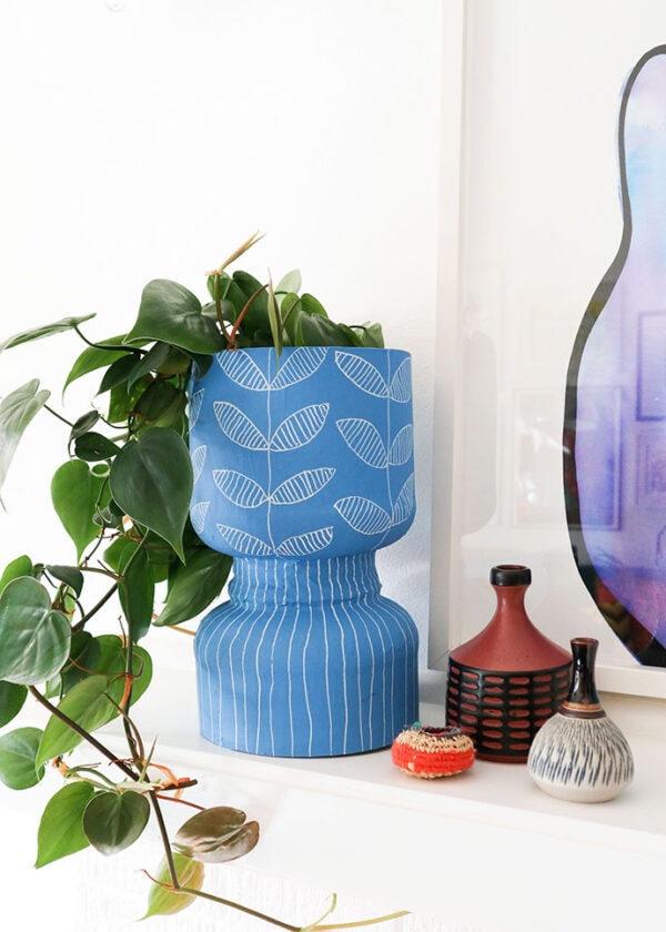 Upcycle Craft: Protein Powder Tub Planter | My Poppet Makes