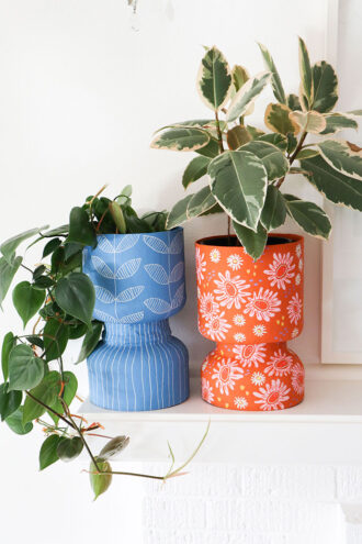 Upcycle Craft: Protein Powder Tub Planter | My Poppet Makes