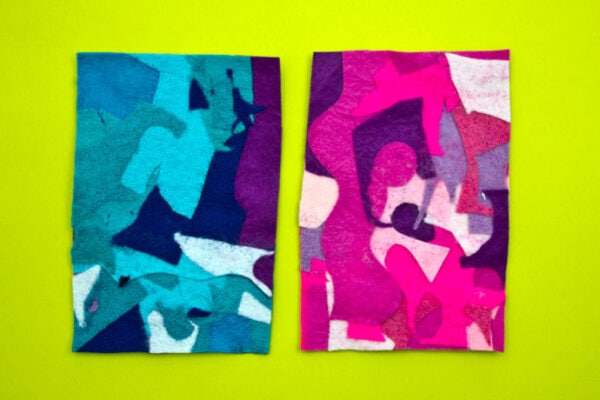 Upcycle Felt Scraps into Artistic Felt Sheets | My Poppet Makes