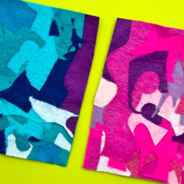 Upcycle Felt Scraps into Artistic Felt Sheets | My Poppet Makes