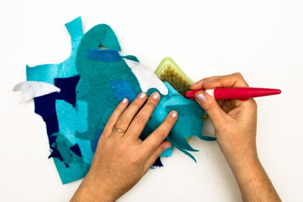 Upcycle Felt Scraps into Artistic Felt Sheets | My Poppet Makes
