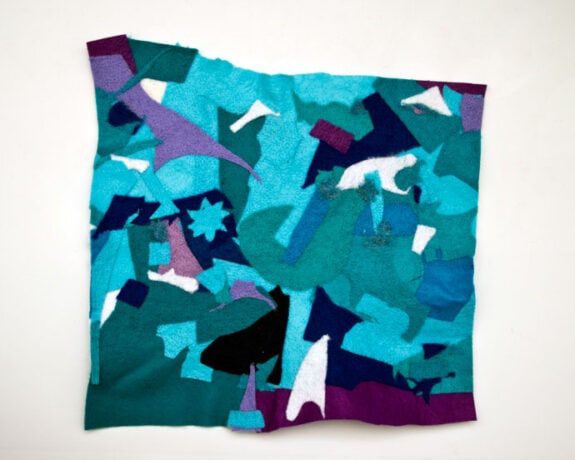 Upcycle Felt Scraps into Artistic Felt Sheets | My Poppet Makes