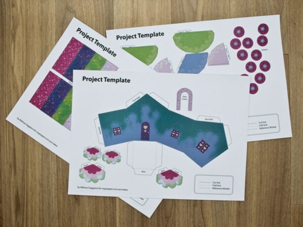 3D Paper House Craft - Fairy Tale Village | My Poppet Makes