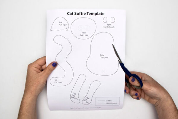 Patchwork Felt Cat Sewing Pattern | My Poppet Makes