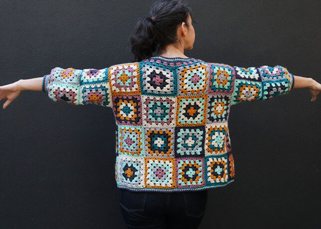 Everyday Granny Square Cardigan Crochet Pattern | My Poppet Makes