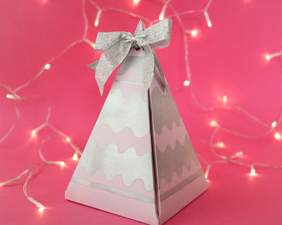 DIY Christmas Tree Gift Box to fill with Festive Treats | My Poppet Makes
