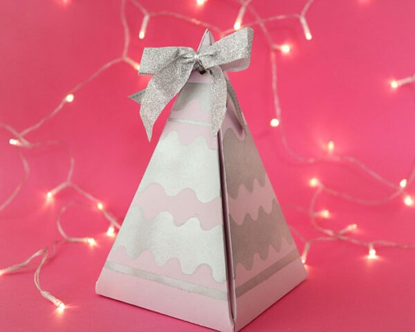 DIY Christmas Tree Gift Box to fill with Festive Treats | My Poppet Makes
